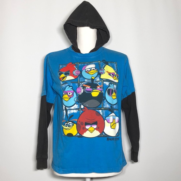 angry birds | Shirts & Tops | Angry Birds Long Sleeve Hoodie Boys Size ...